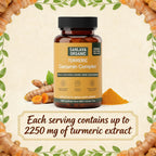 Turmeric curcumin capsules for wellness