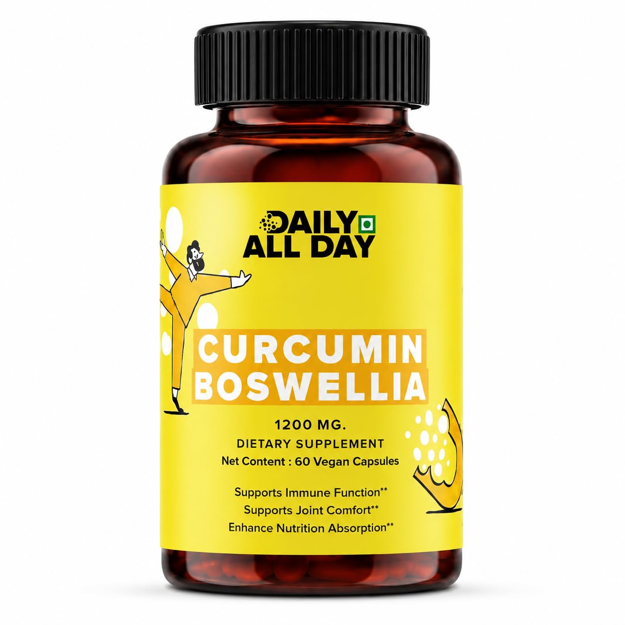Turmeric Curcumin capsules for wellness