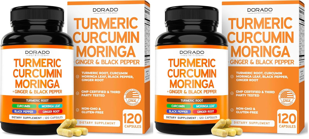 Turmeric curcumin capsules for wellness