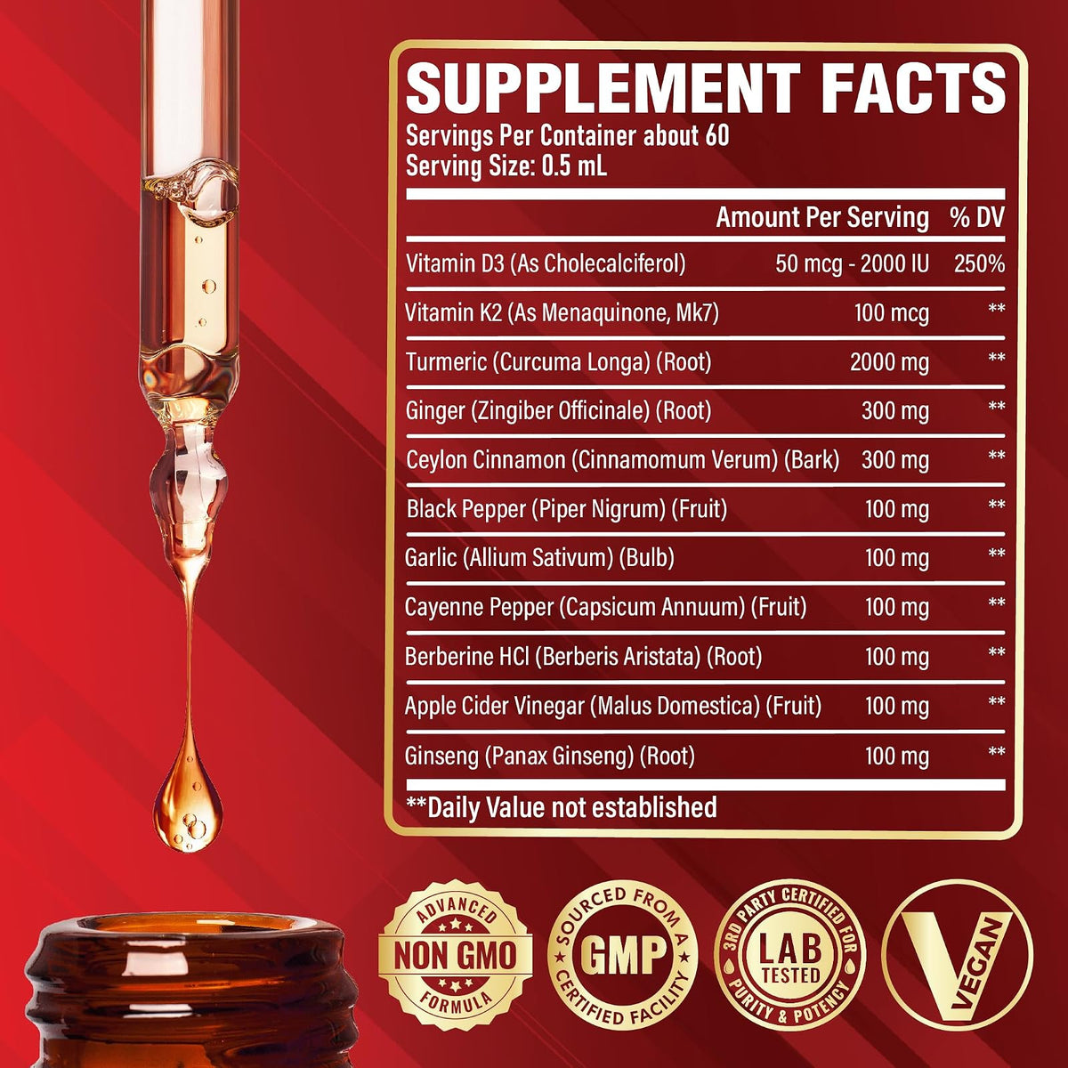 turmeric curcumin drops for inflammation