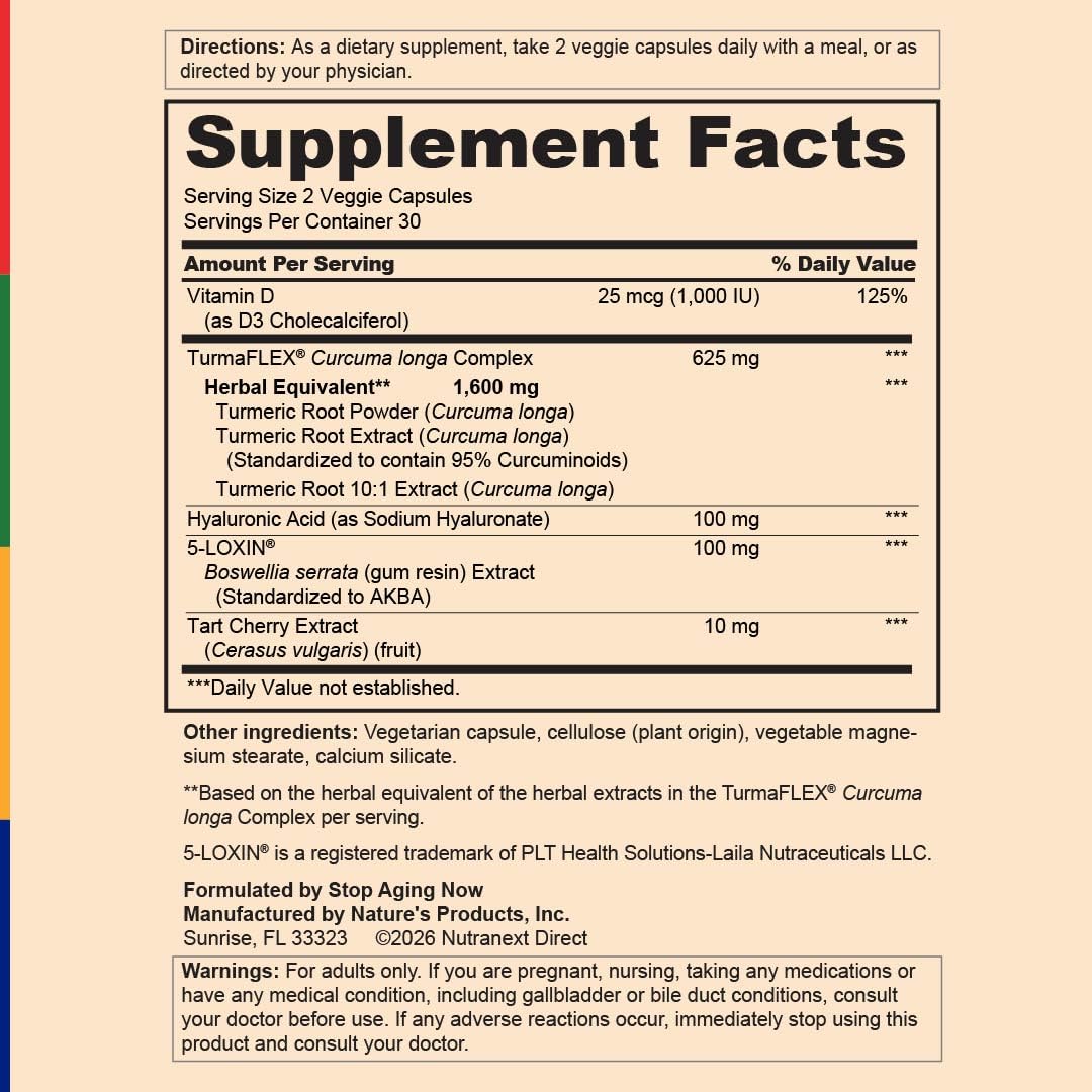 Turmeric curcumin for joint health