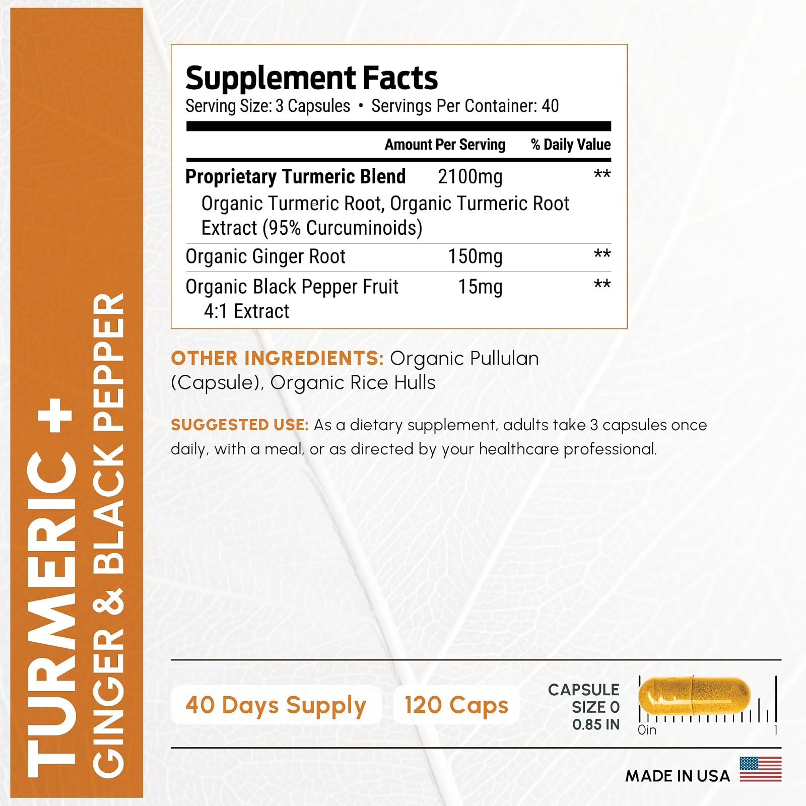 turmeric curcumin for joint support