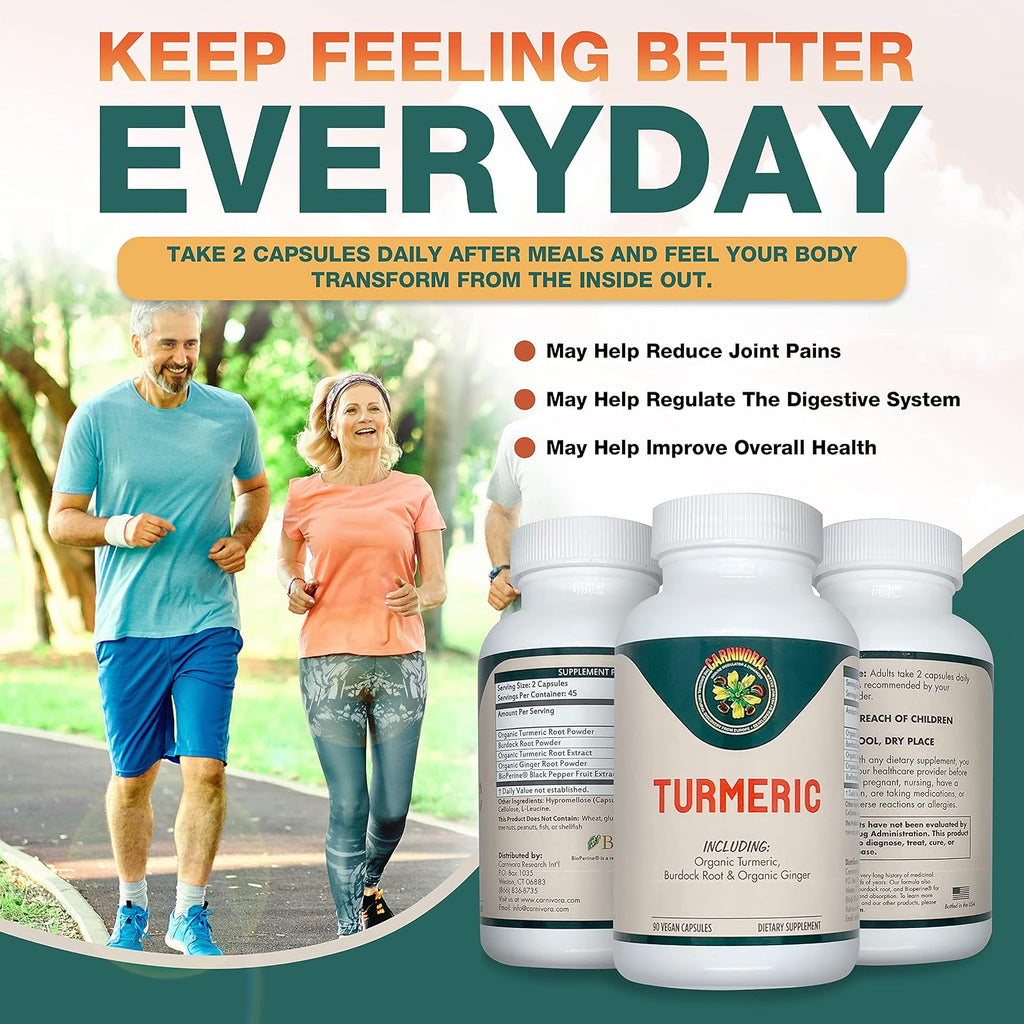 Turmeric curcumin for joint support