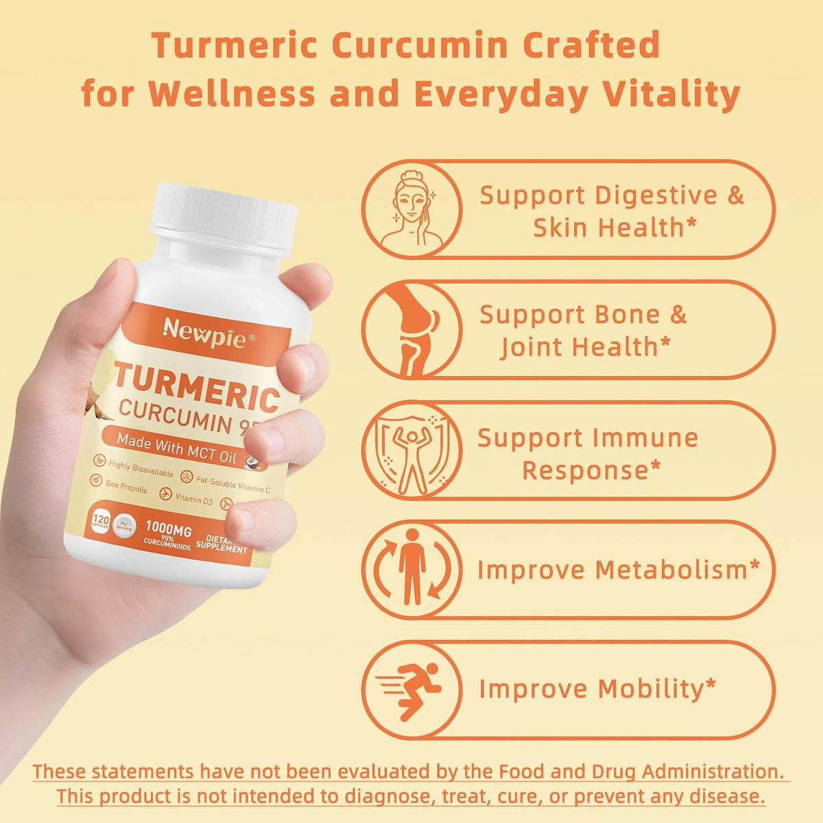 Turmeric curcumin for joint support
