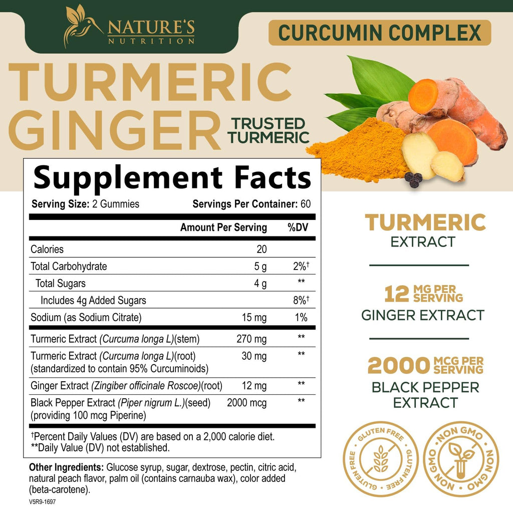 Turmeric curcumin gummies for joint health