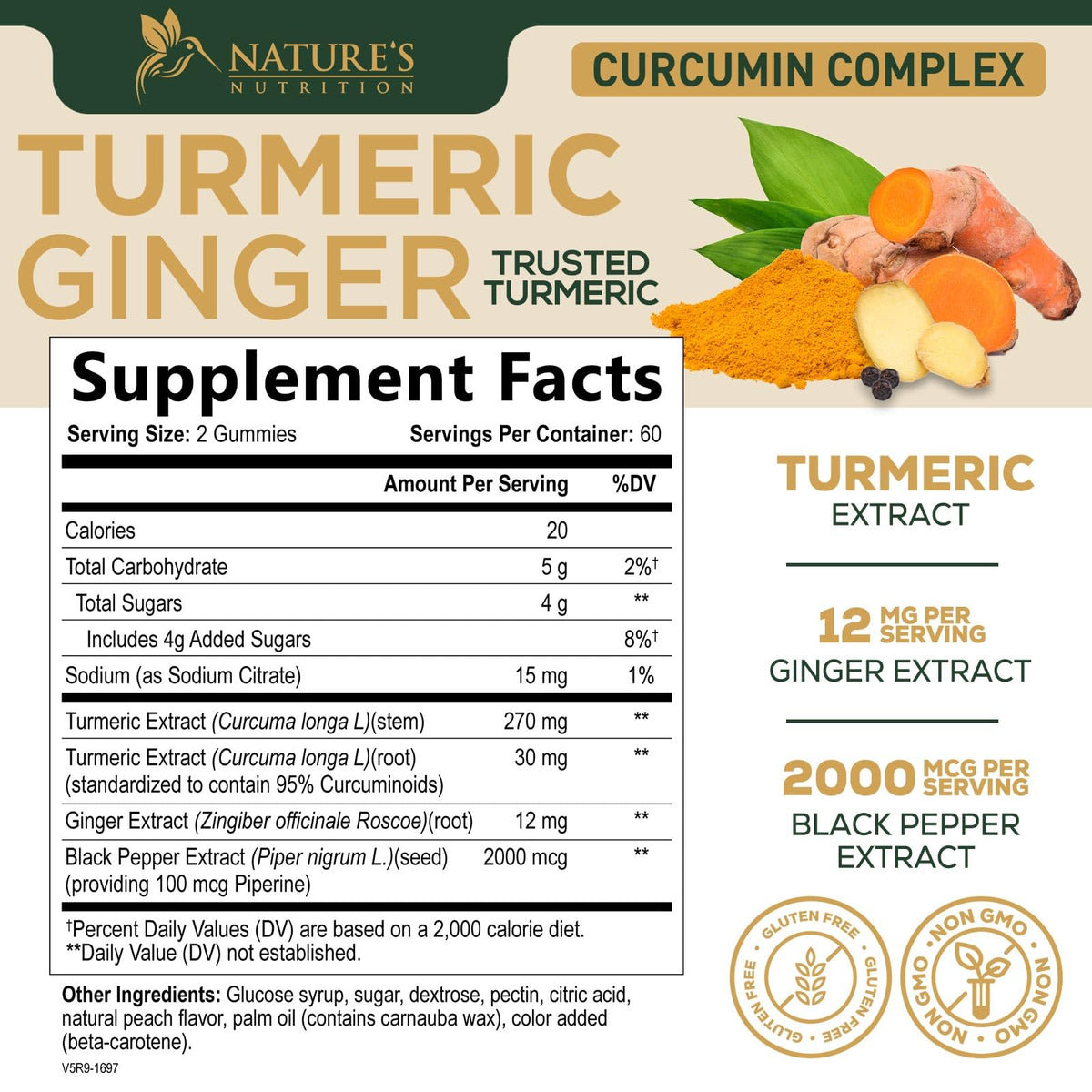 Turmeric curcumin gummies for joint health