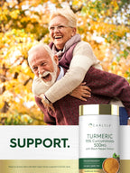 Turmeric curcumin softgels for immune support