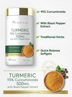 Turmeric curcumin softgels for inflammation