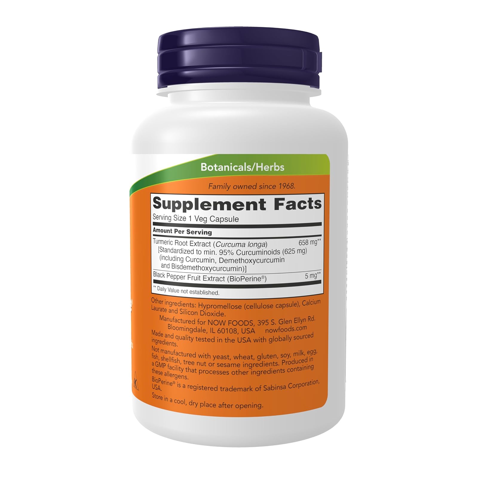 turmeric curcumin with BioPerine capsules