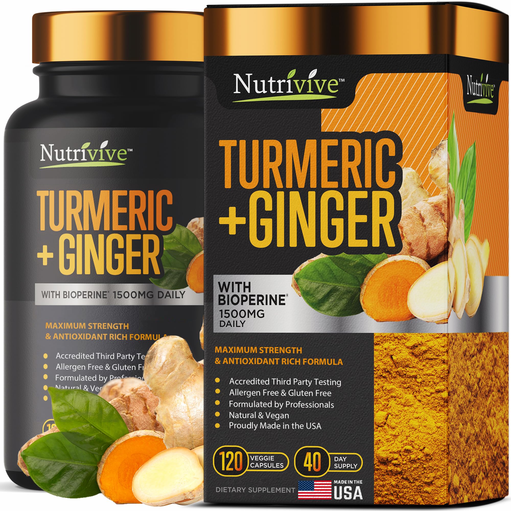 turmeric curcumin with ginger capsules