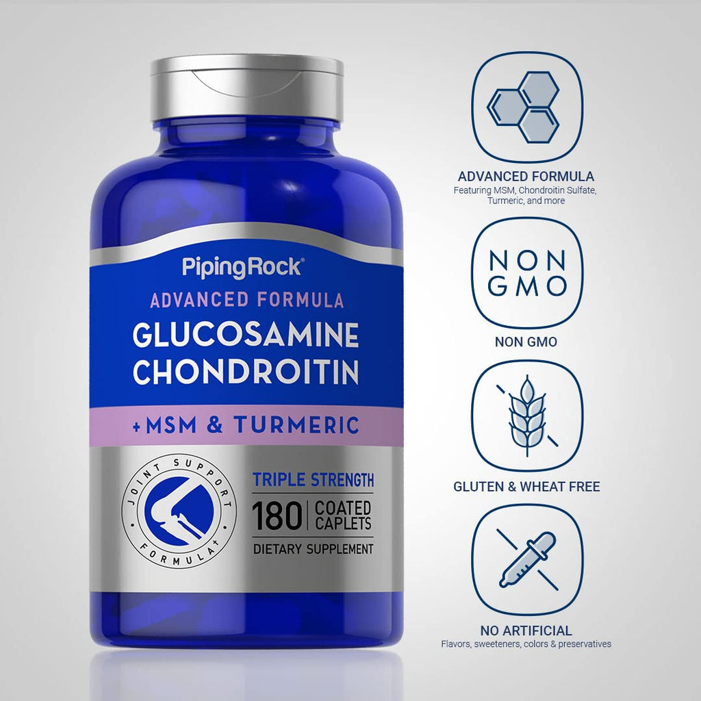 Turmeric enhanced glucosamine caplets