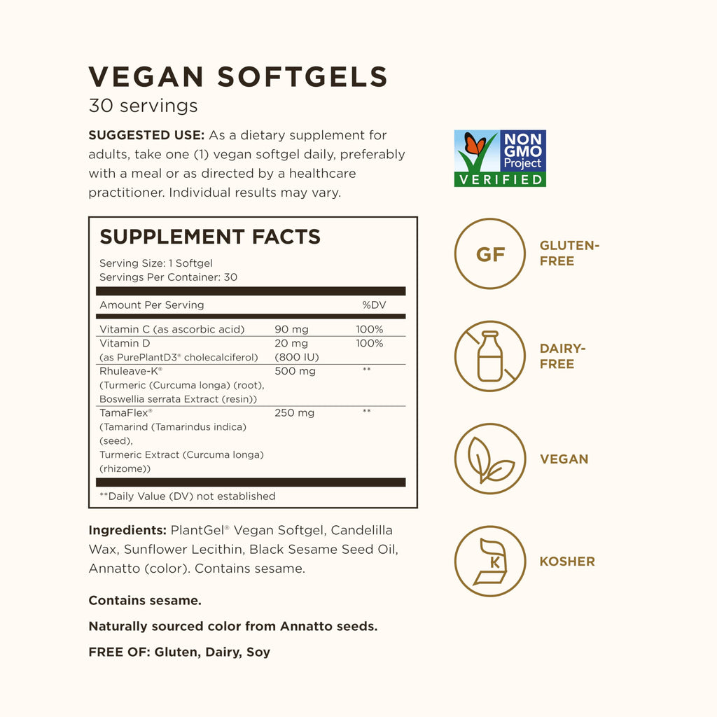 Turmeric extract for flexibility support