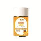 Turmeric ginger gummy supplements