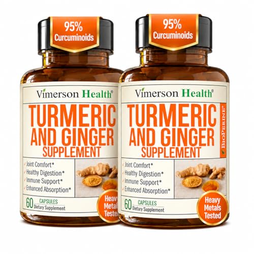 turmeric & ginger supplement capsules