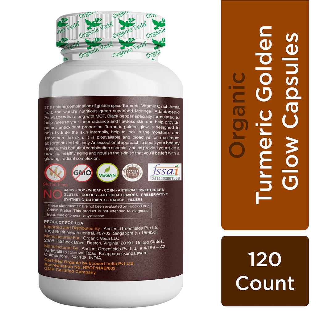 Turmeric golden glow for skin health
