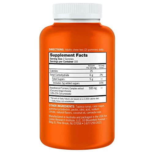 Turmeric gummies for enhanced absorption