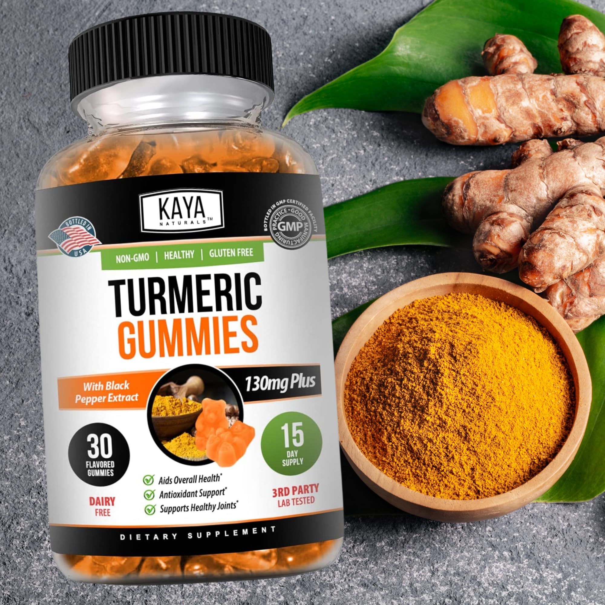Turmeric gummies for overall health