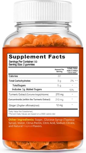 turmeric gummies with ginger benefits