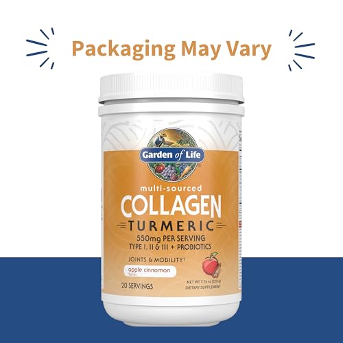 Turmeric infused collagen peptides supplement