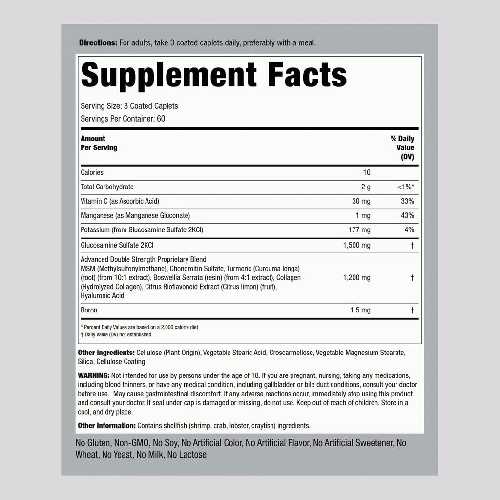 turmeric infused glucosamine caplets