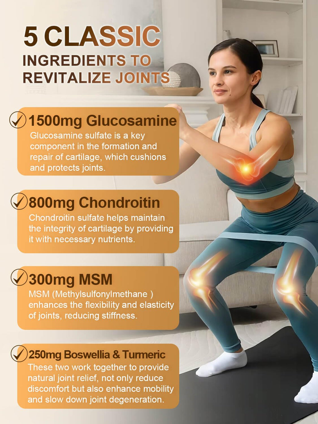 turmeric infused glucosamine capsules