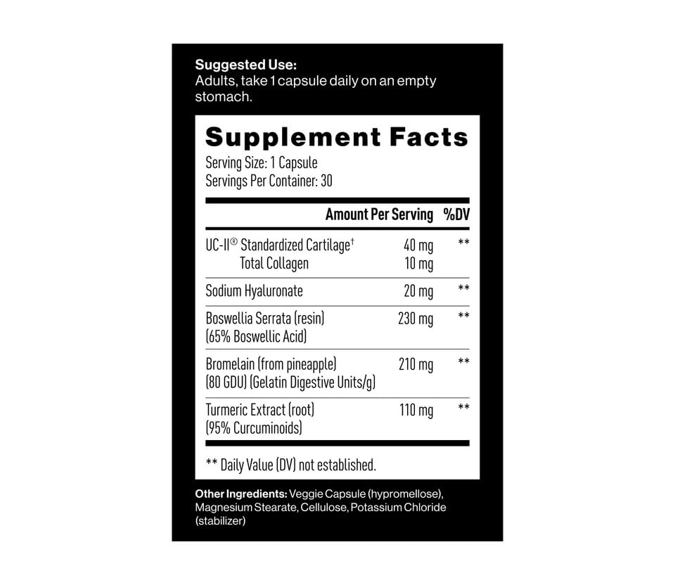 Turmeric infused joint support supplement