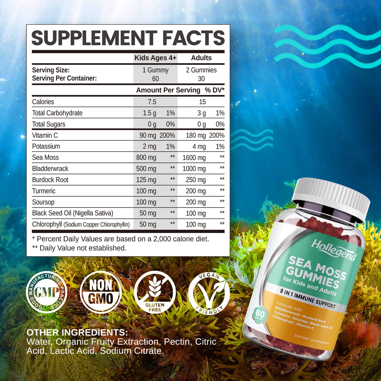 turmeric infused sea moss gummies