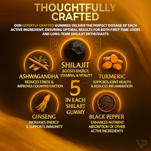 turmeric infused shilajit gummies benefits