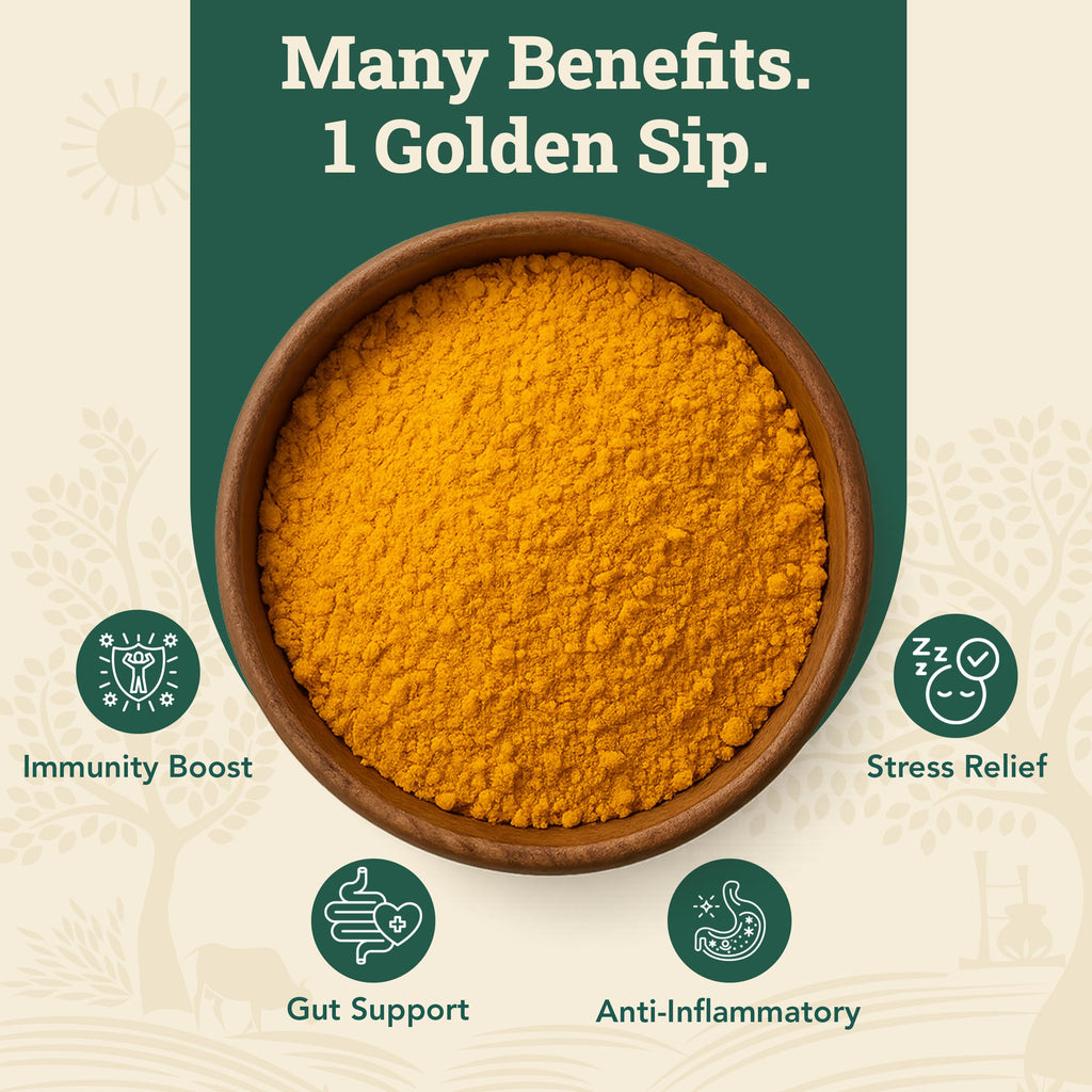 Turmeric latte for stress relief