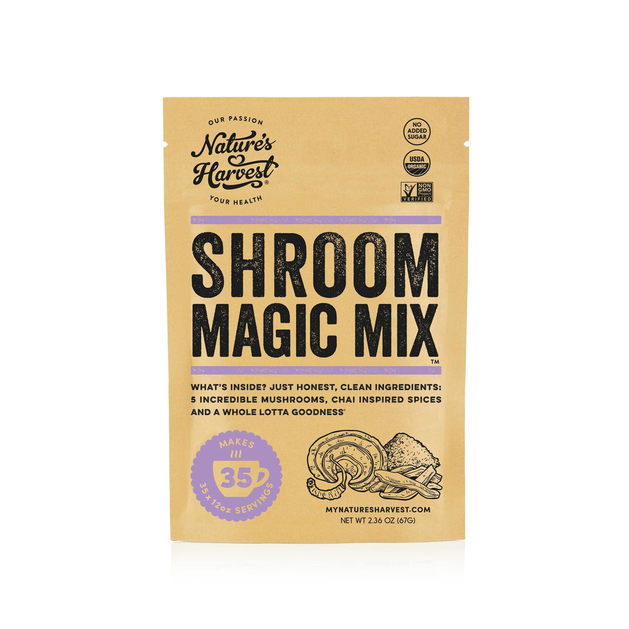 turmeric latte mix with mushrooms