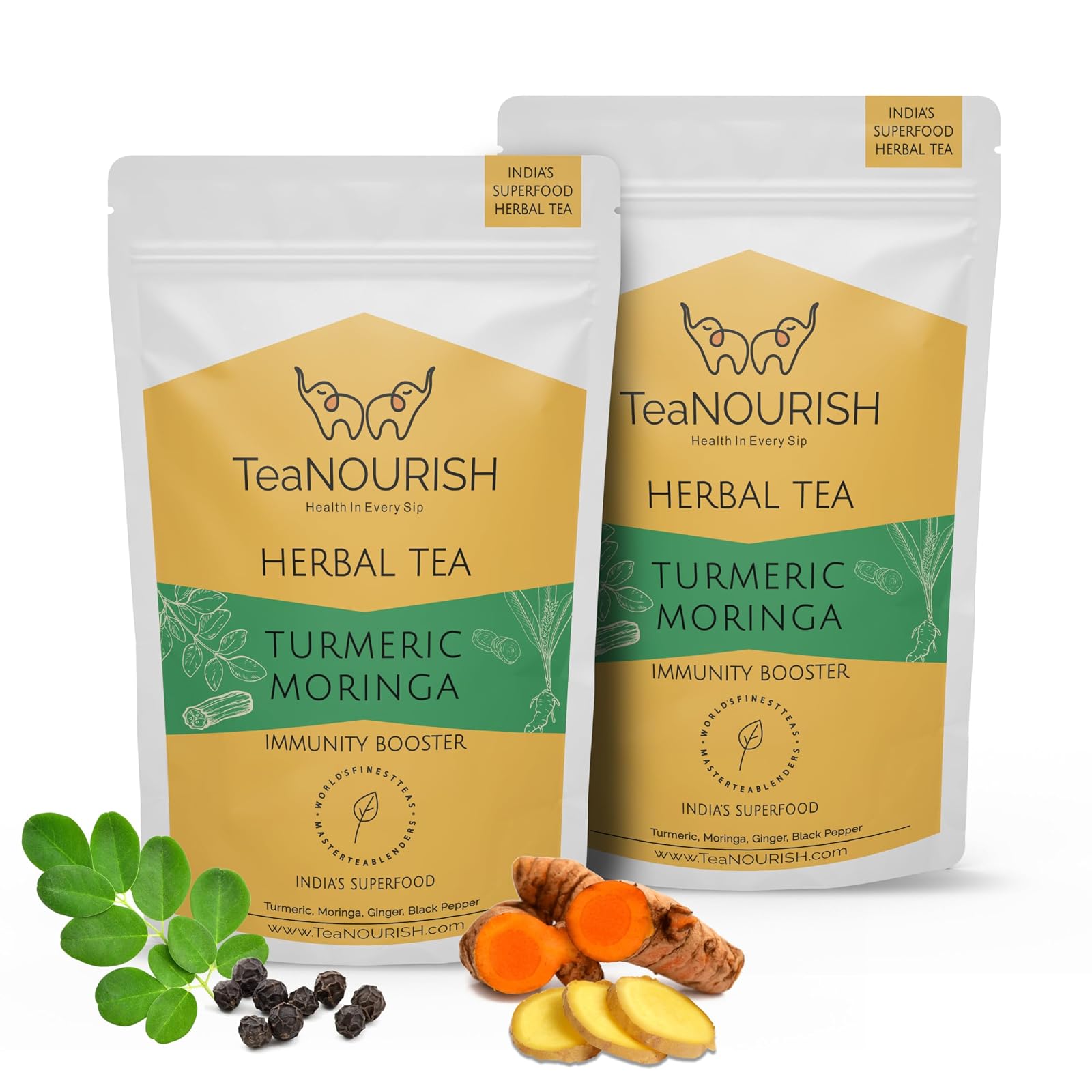 Turmeric Moringa herbal tea blend