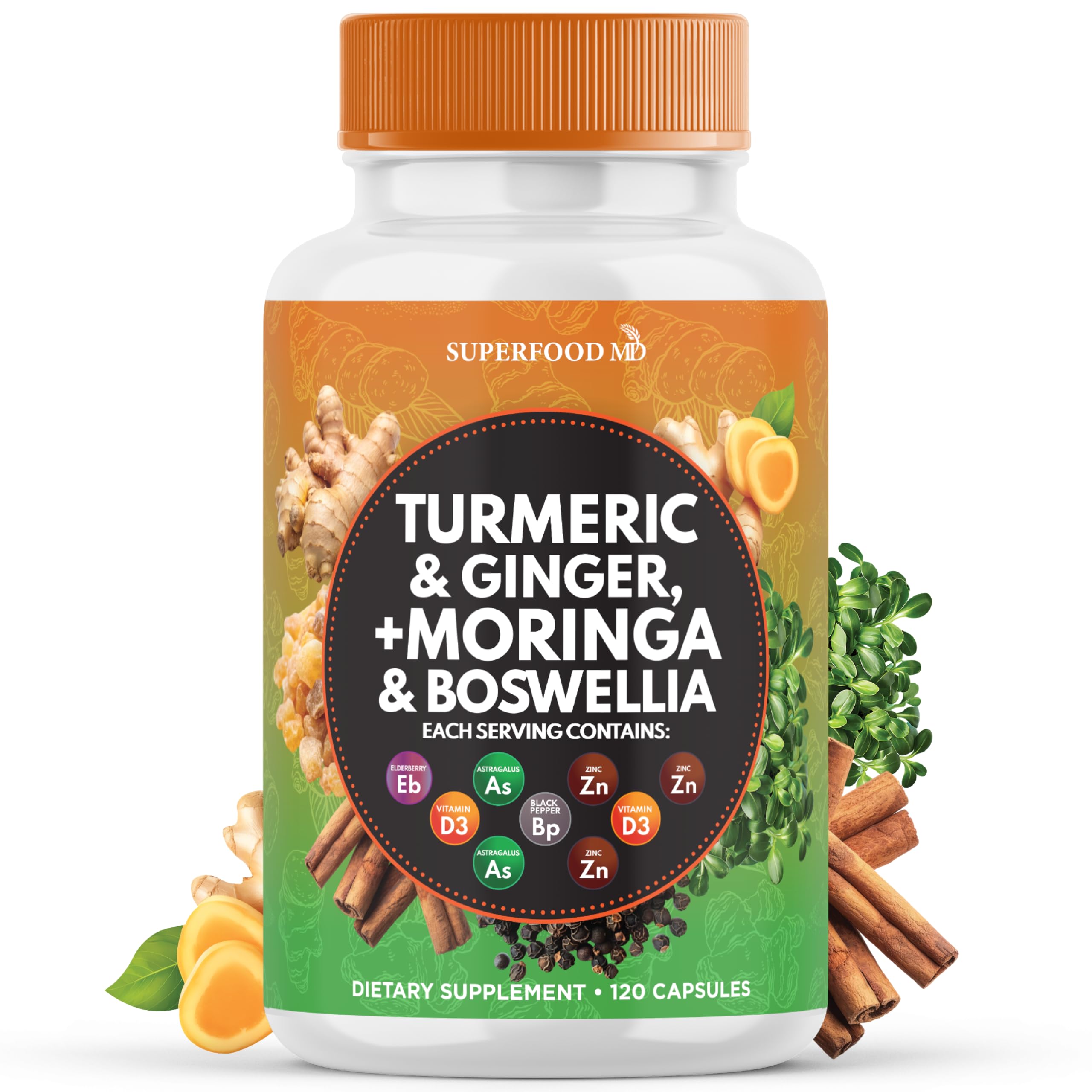 Turmeric Moringa supplement for joint health