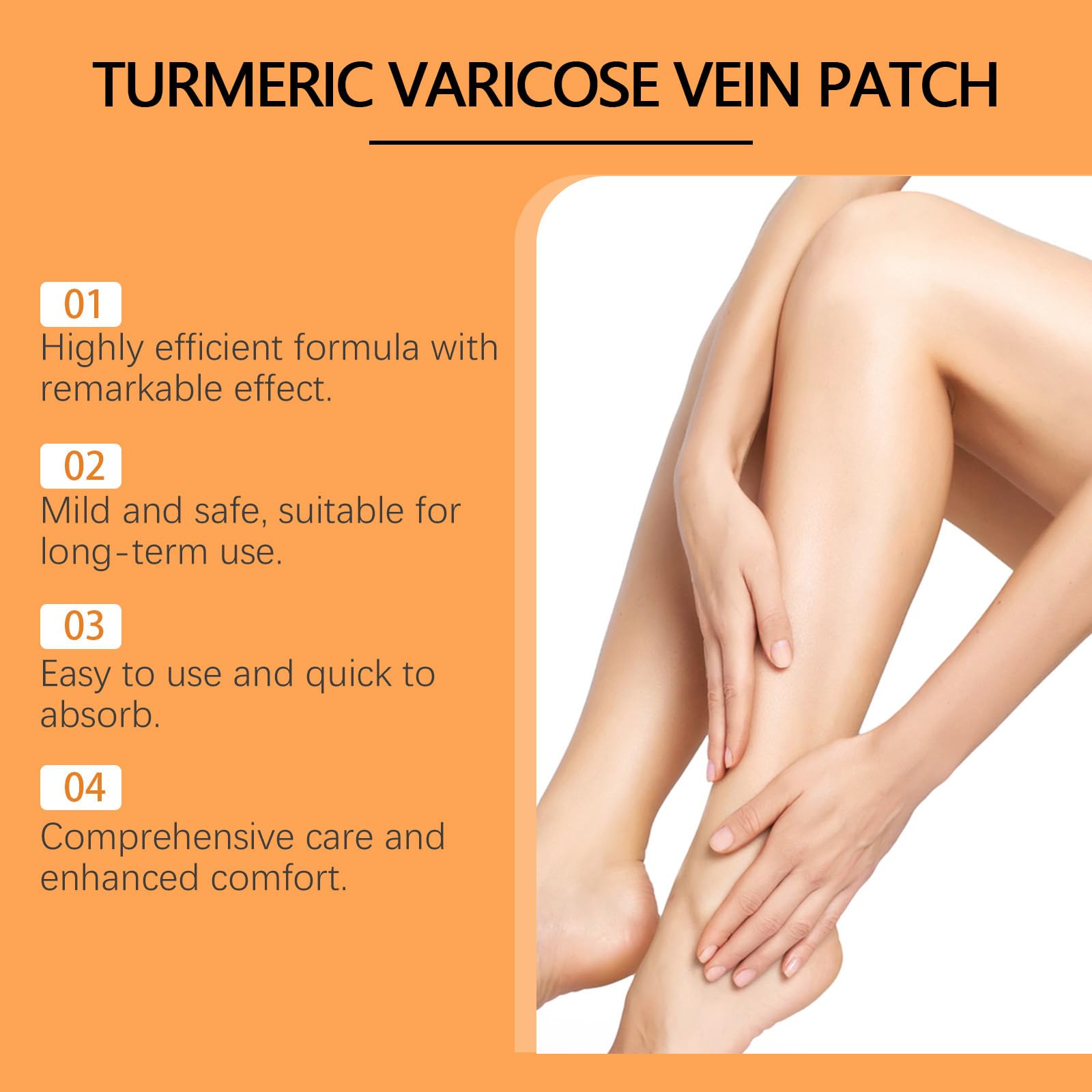 turmeric patches for leg comfort
