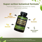 Turmeric quercetin with bromelain capsules