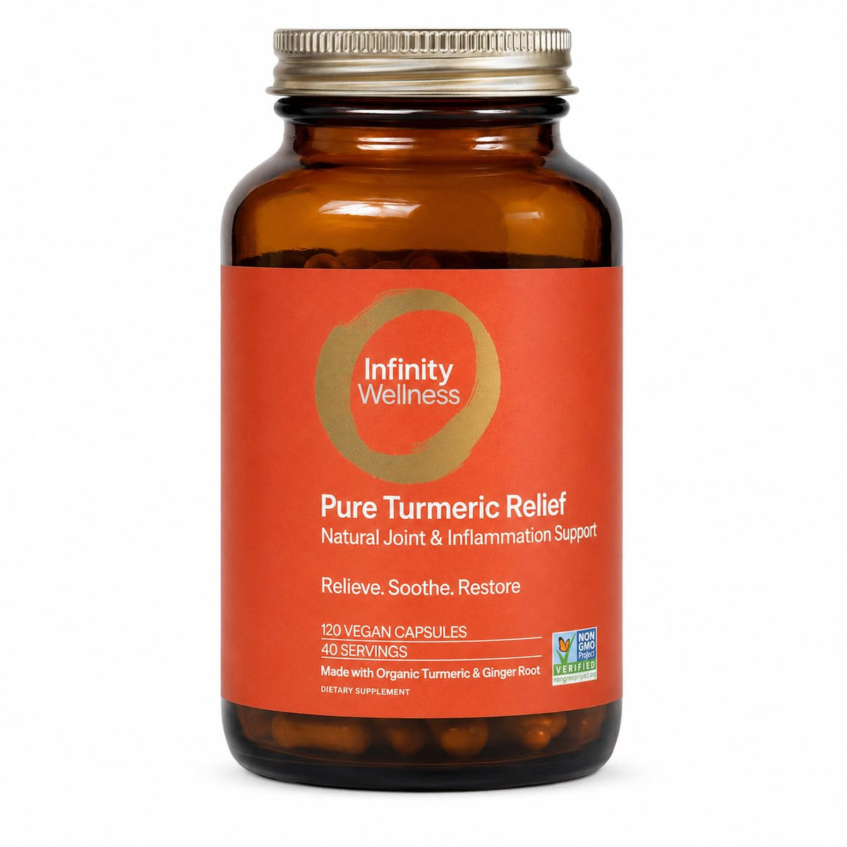 Turmeric relief capsules for wellness