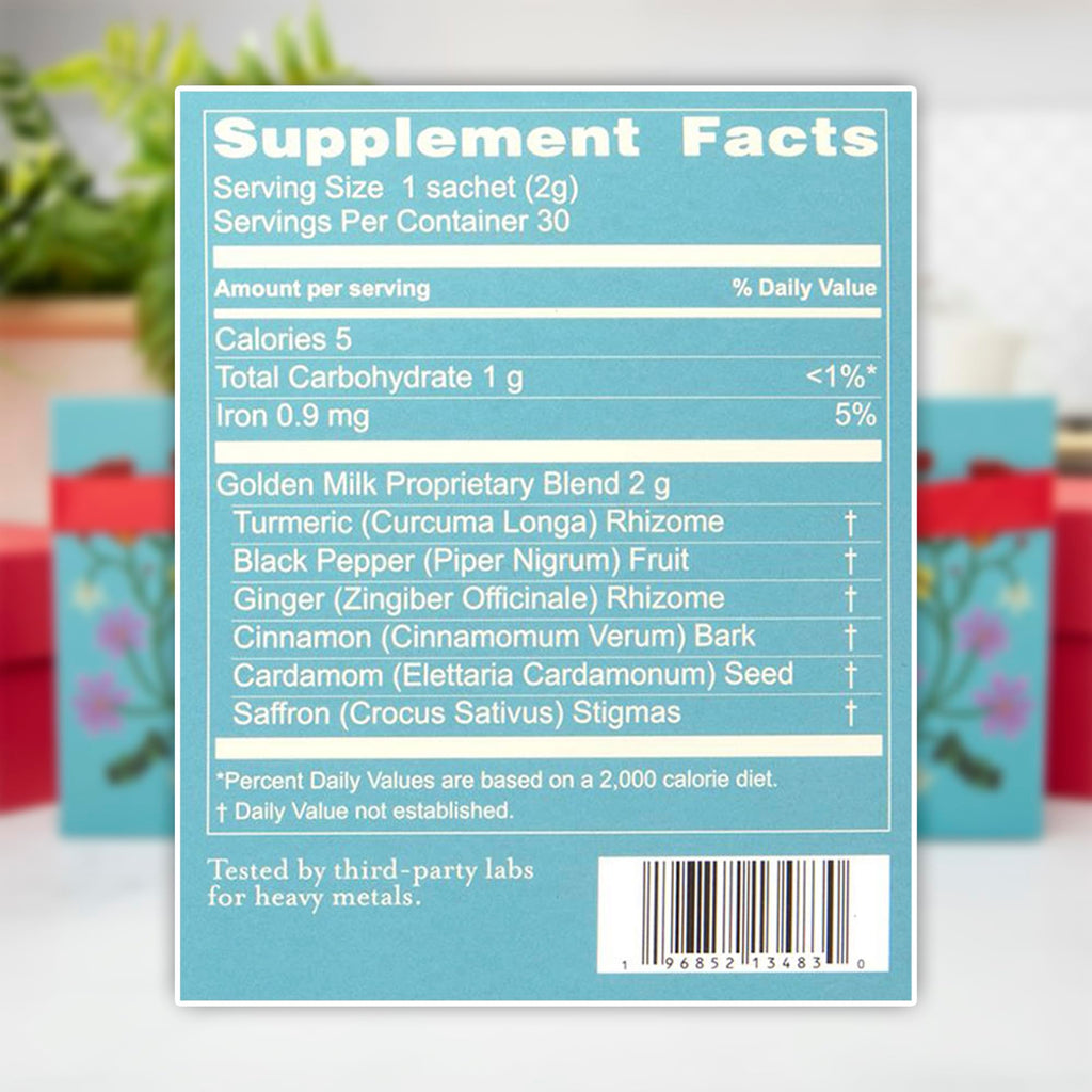 Turmeric sachets for daily use