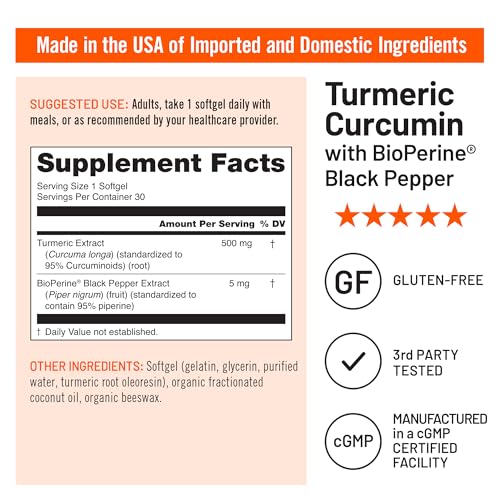 turmeric softgels for enhanced absorption