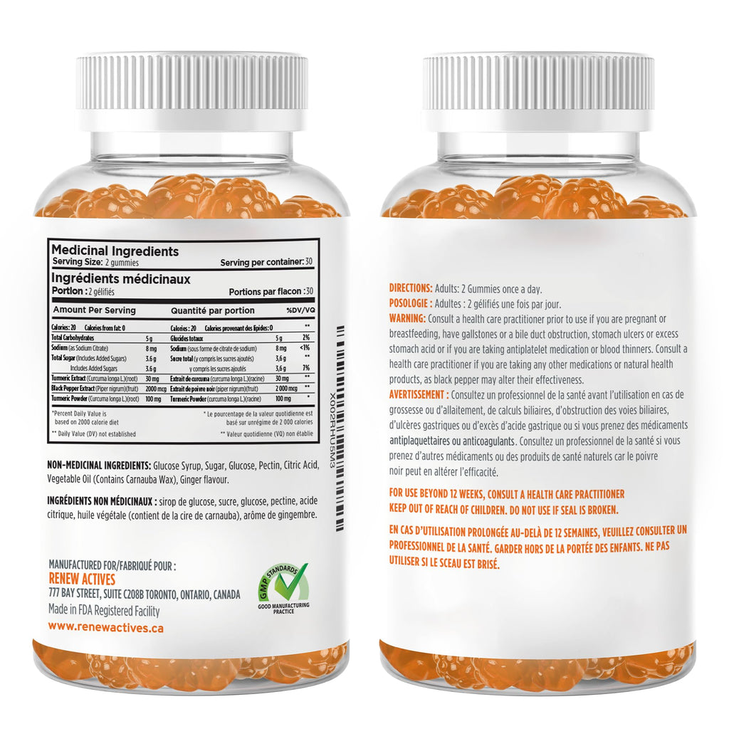 Turmeric supplement for overall wellness