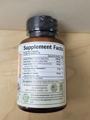 turmeric supplement with hemp seeds