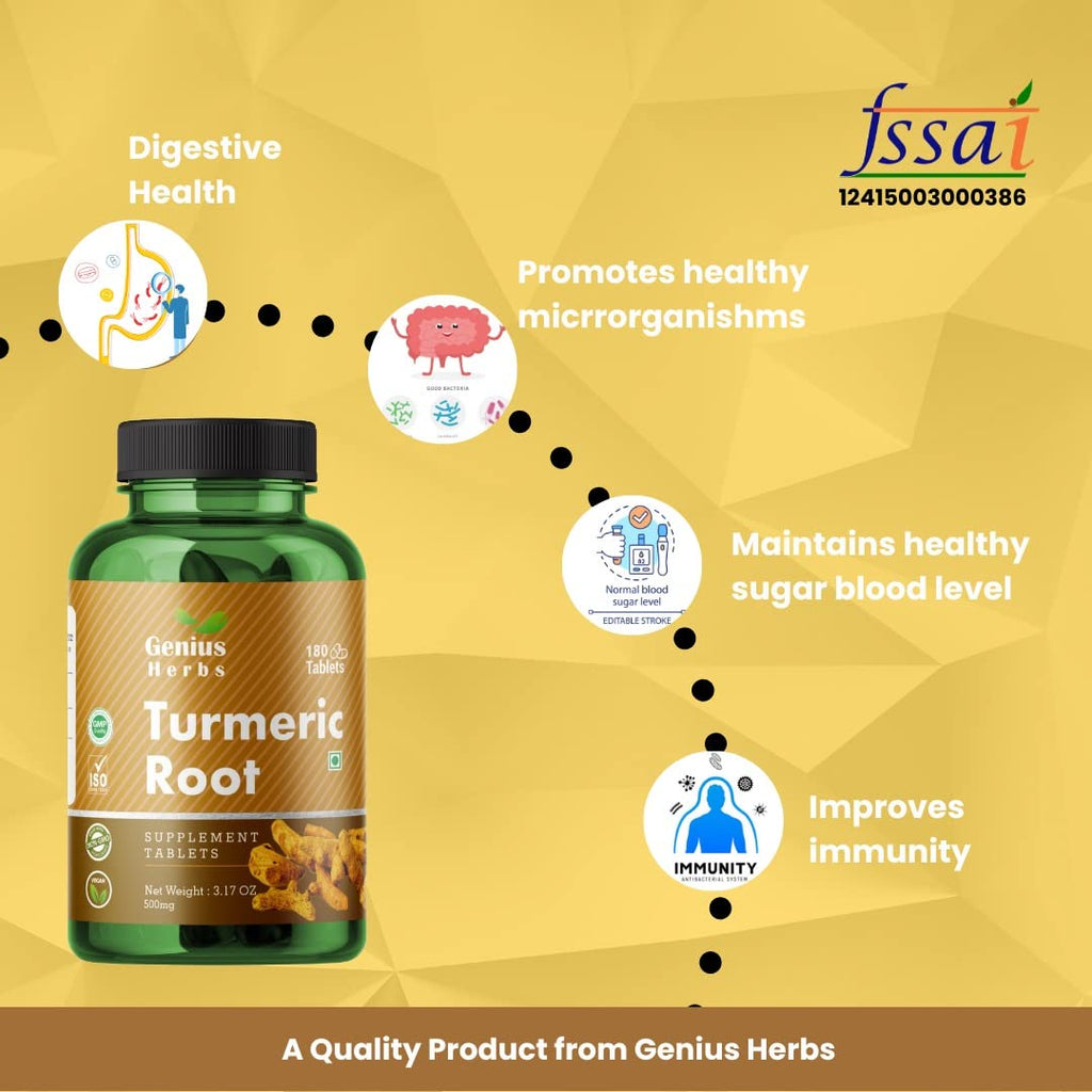 Turmeric tablets for pain relief
