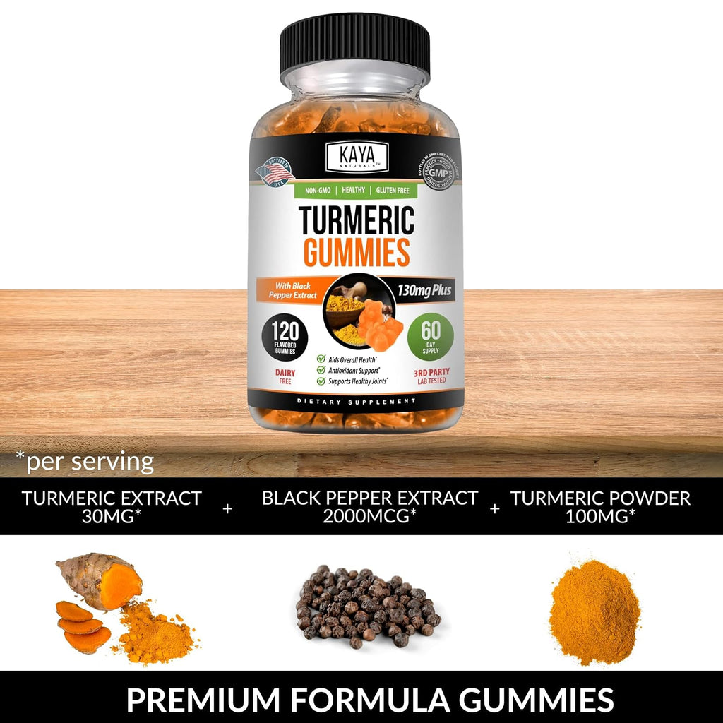 Turmeric tea alternative in gummy form