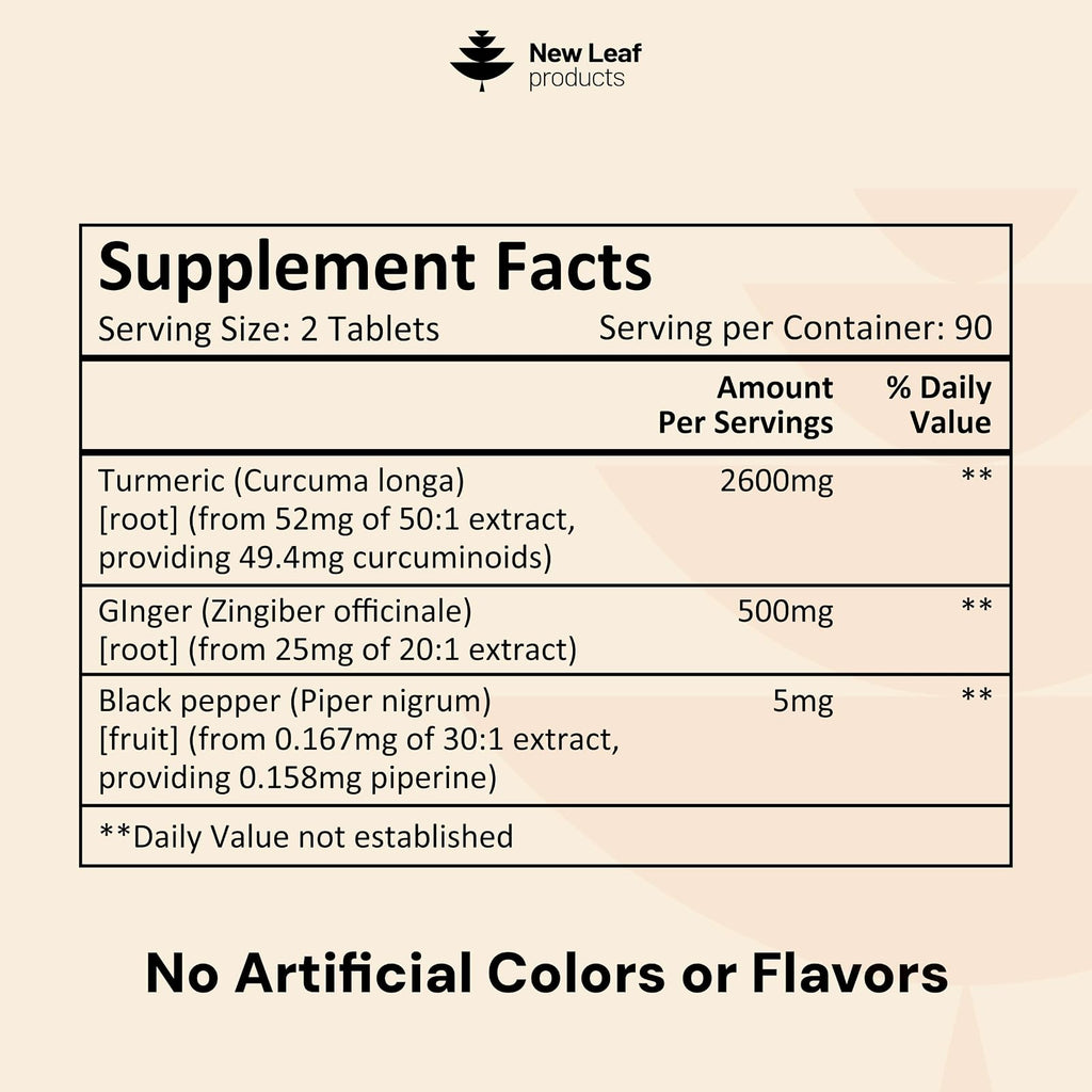 turmeric tea alternative in tablets