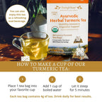 Turmeric tea bags for daily health