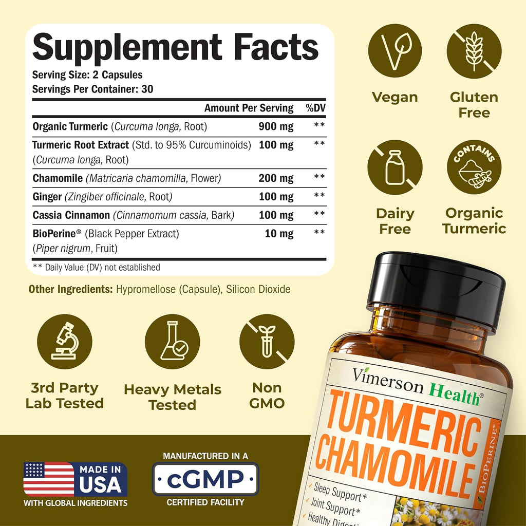 turmeric tea with chamomile benefits