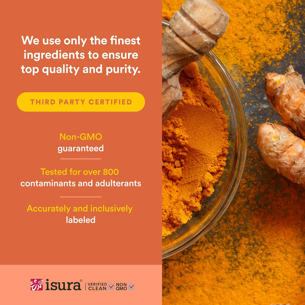 Turmeric tea with curcumin extract