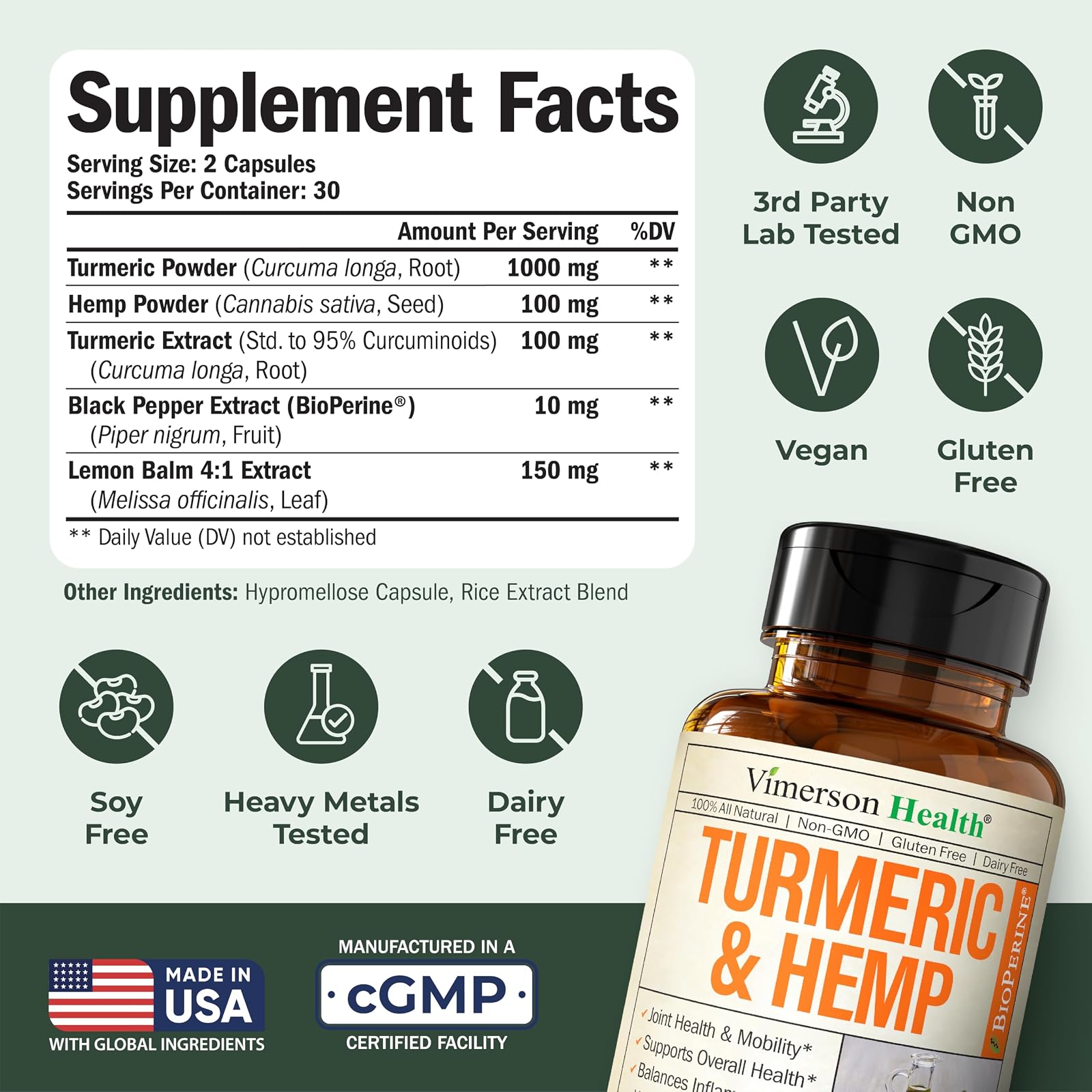 turmeric tea with hemp seeds