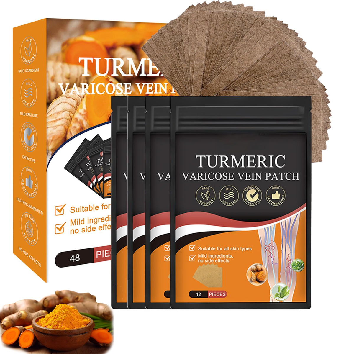Turmeric varicose vein patch benefits