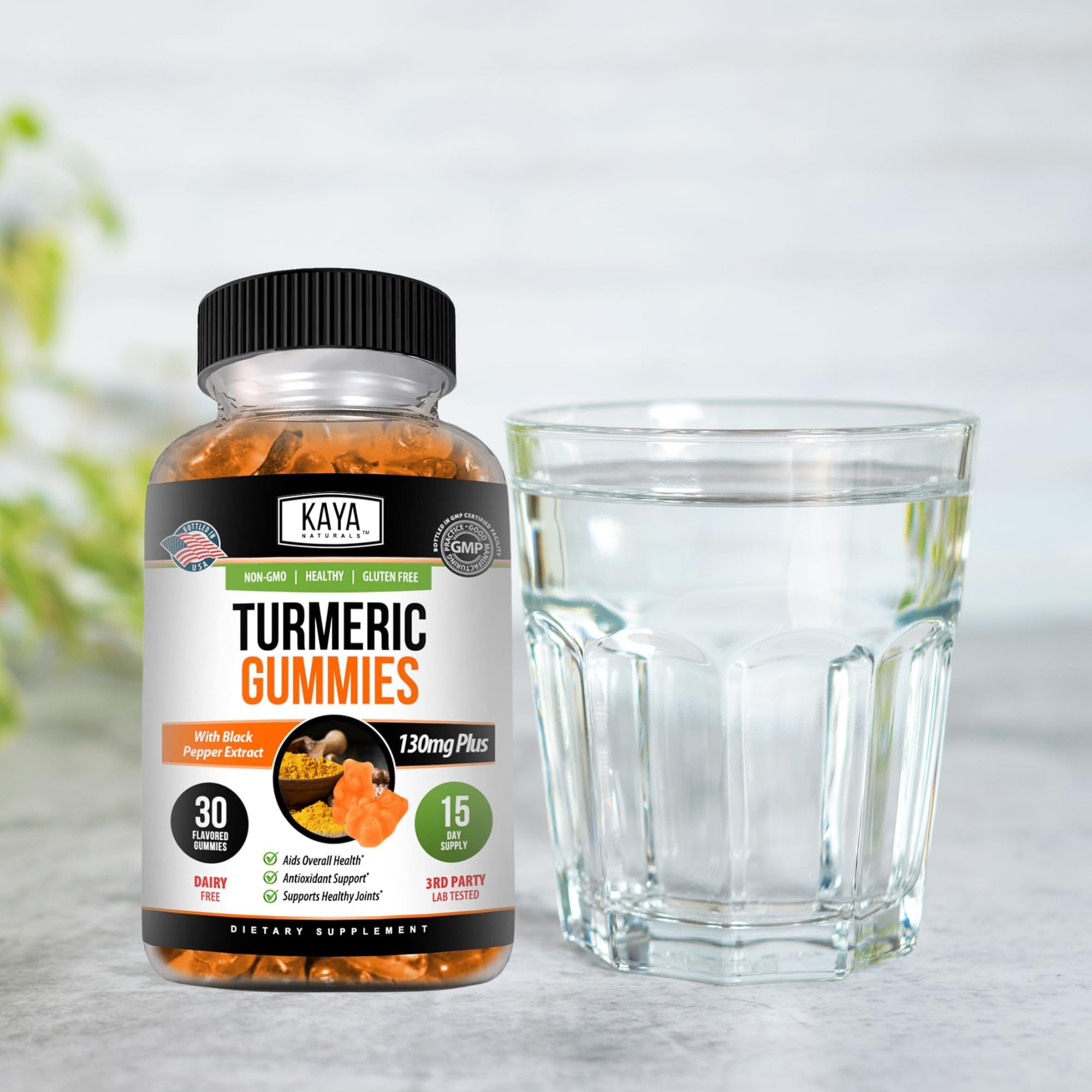 Turmeric wellness gummies for active lifestyle
