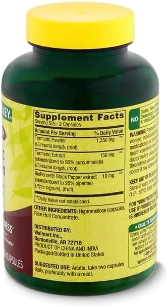 turmeric with black pepper absorption boost