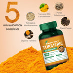 Turmeric with black pepper for absorption